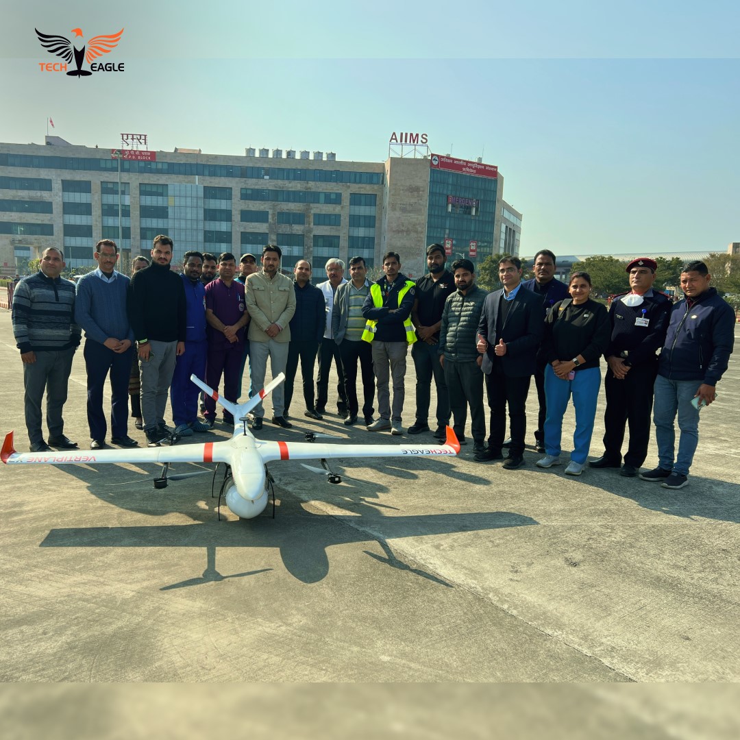 TechEagle collaborates with AIIMS Rishikesh to facilitate drone ...