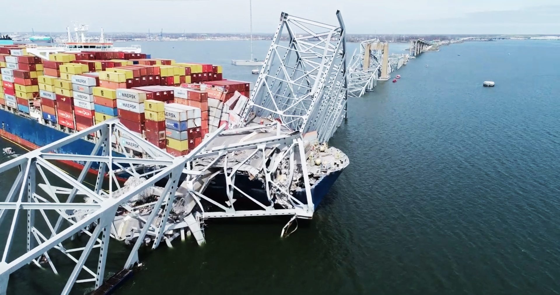 Maersk reroutes cargo as Baltimore Port access blocked by bridge ...