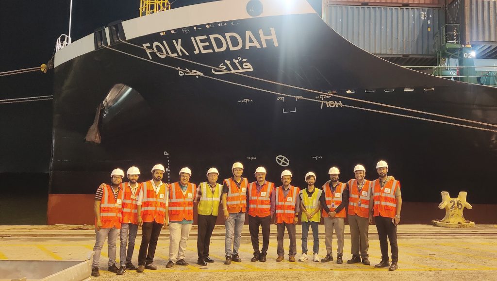 DP World Nhava Sheva welcomes India Red Sea service with inaugural call of M.V. Folk Jeddah ...
