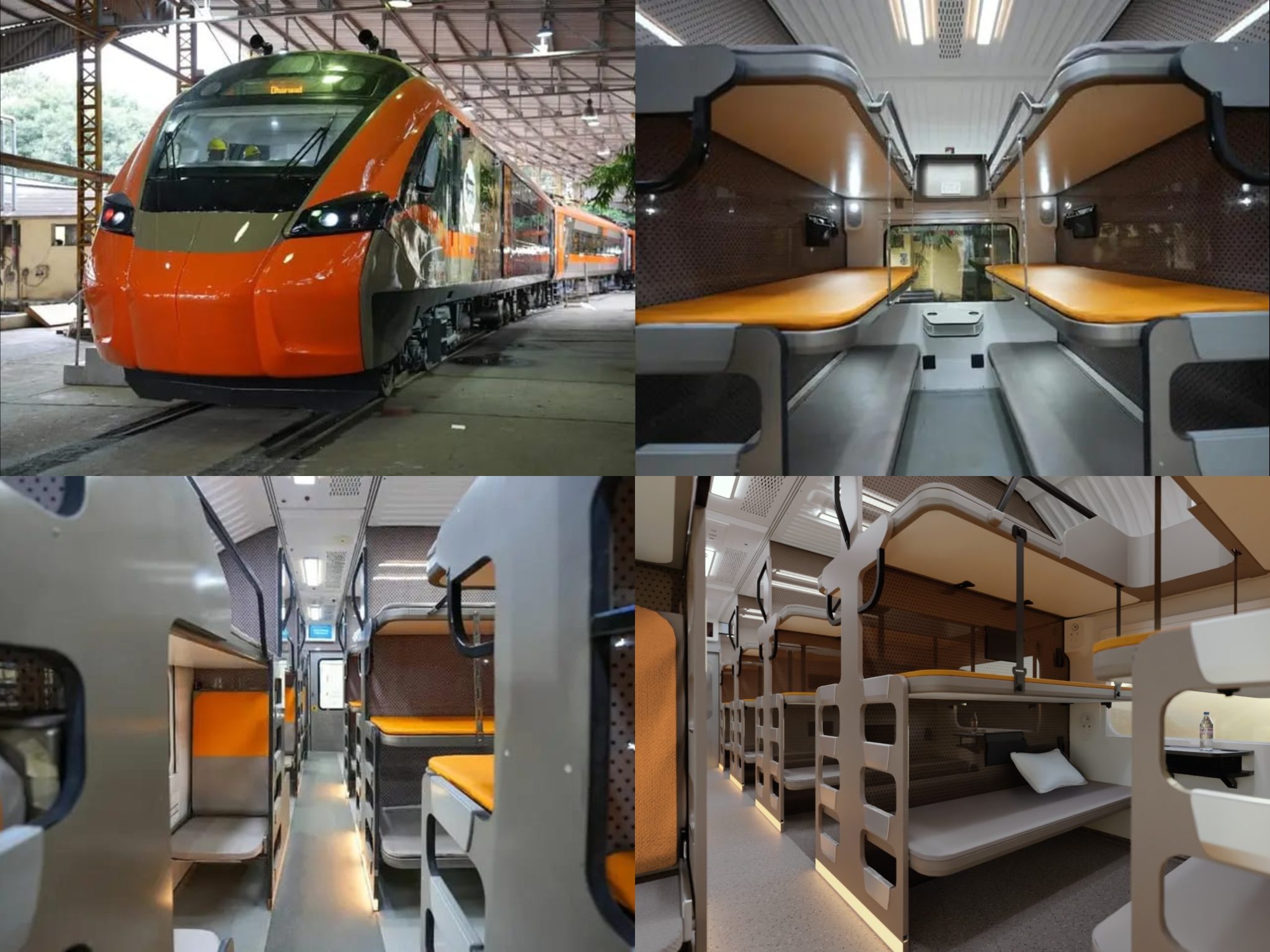 Trail runs on prototype of Vande Bharat Sleeper train to begin soon ... Trail runs on prototype of Vande Bharat Sleeper train to begin soon ...