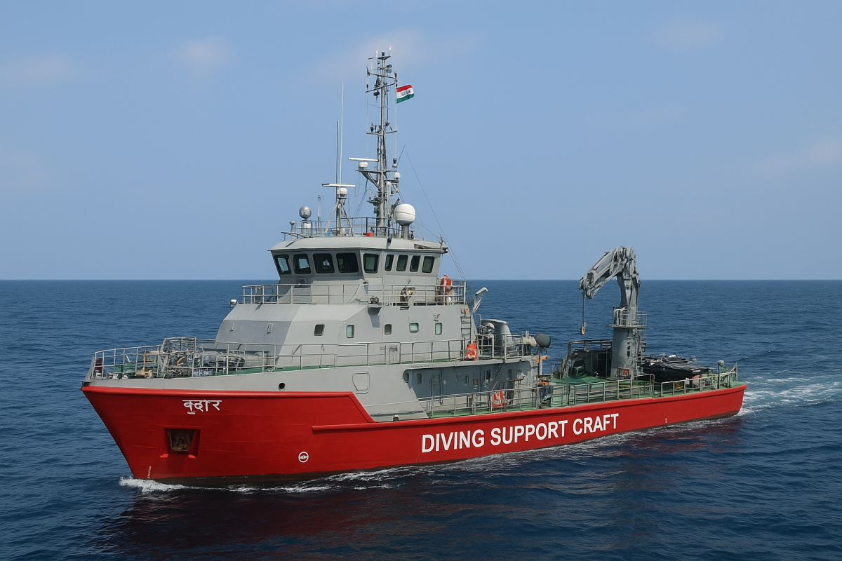 Titagarh delivers first indigenous diving support craft to Navy